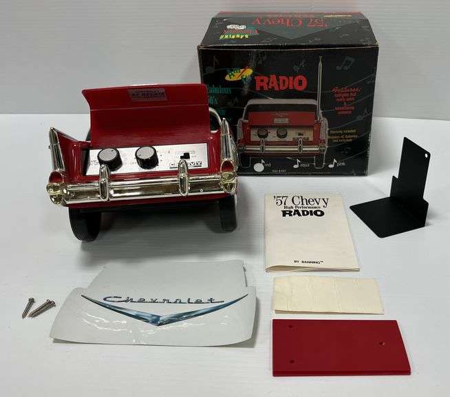 Red '57 Chevy radio by Banning Classics, includes wall mount and ecal ...