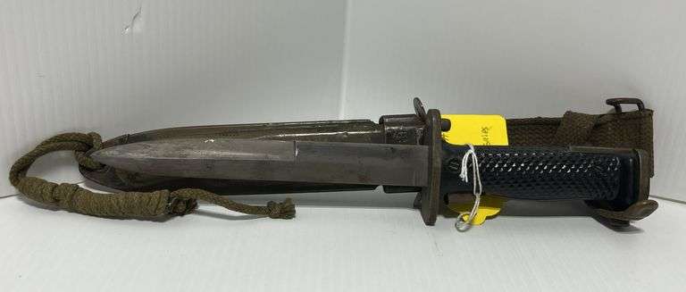 US M8A1 WD bayonet with scabbard, knife- 11 1/4"L, used - Albrecht ...
