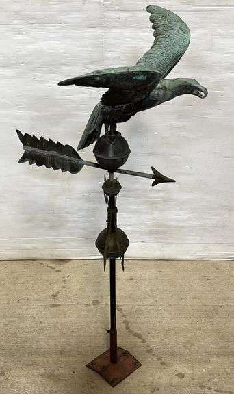 Old copper weathervane, works as it should - Albrecht Auction Service