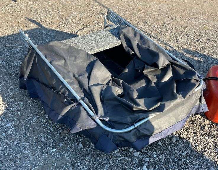 One man Shappell Rover 1.0 flip-over shanty with towing bar or rope to ...