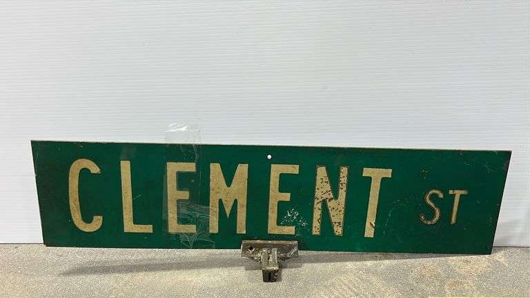 (4) Old street signs - Albrecht Auction Service