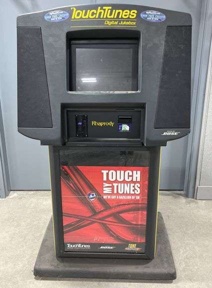 Touchtunes Rhapsody digital jukebox, 36"W x 32"D x 68"H, for parts only ...