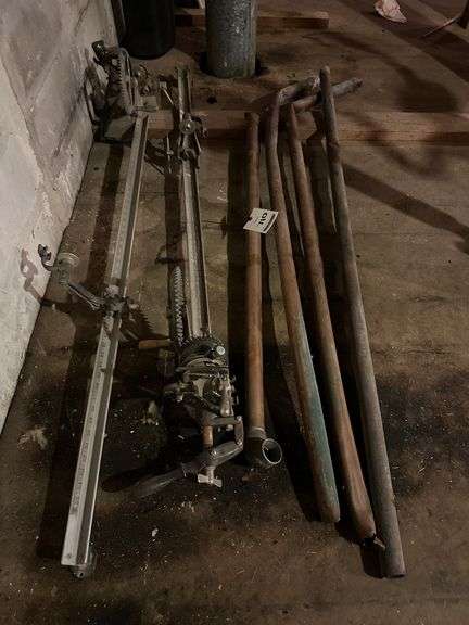 (4) Pieces of 1 1/2" Copper Tubing, and an Old Pair of Drape Cutter ...