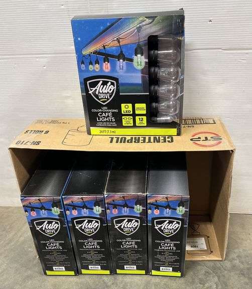 (5) Boxes of auto drive LED color changing cafe lights, 24' each, link ...