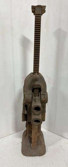 Simplex No. 854 5-Ton railroad jack, 27"H, good - Albrecht Auction Service