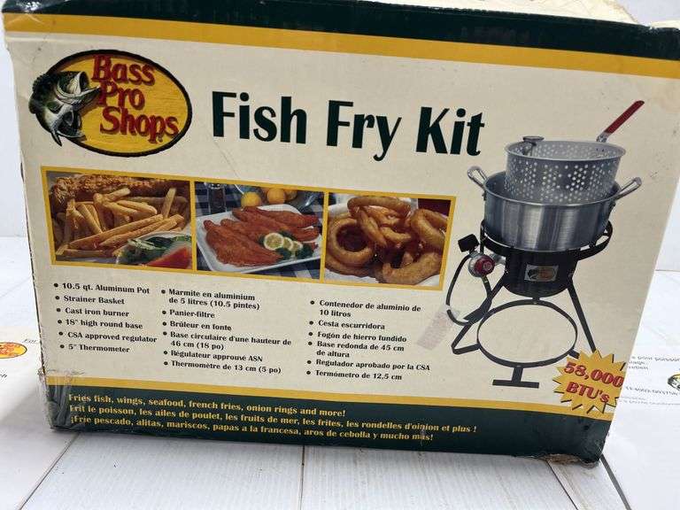 Bass Pro fish frying kit, good - Albrecht Auction Service