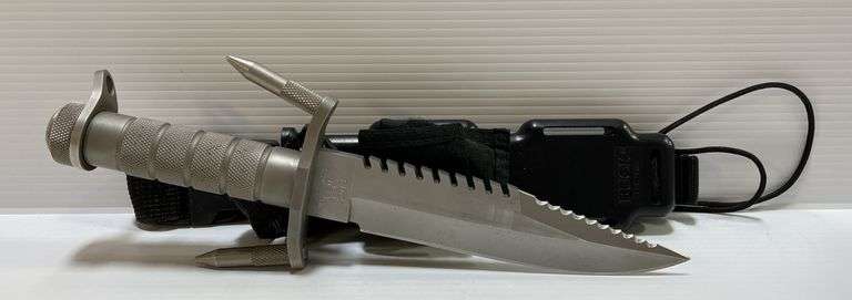 Buck knife 187 model, 12 3/8"L overall, great - Albrecht Auction Service