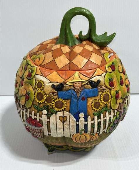 Decorative Jim Shore heartwood creek, no. 4007415, cookie jar with ...