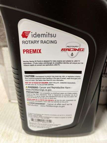 Case of (12) Idemitsu Rotary racing motor oil, synthetic pre-mix, new ...