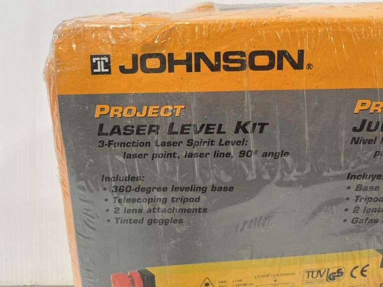 Johnson laser level, includes tripod, NIB - Albrecht Auction Service