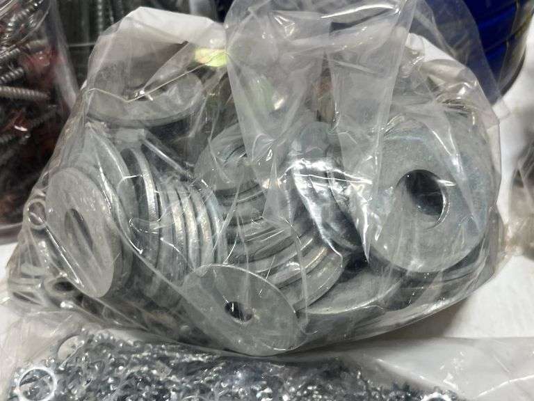 Nut bolt washers and sarus, includes: Flat washers, star washers, snap ...