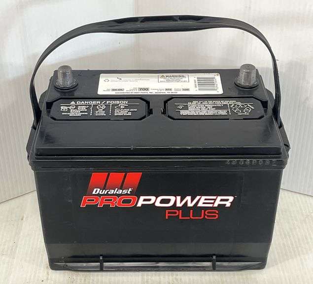 Duralast Pro Power Plus automotive battery, top post, guaranteed to be ...