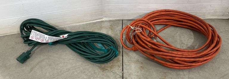 50' Heavy duty extension cord, and 50' Regular extension cord, both are ...