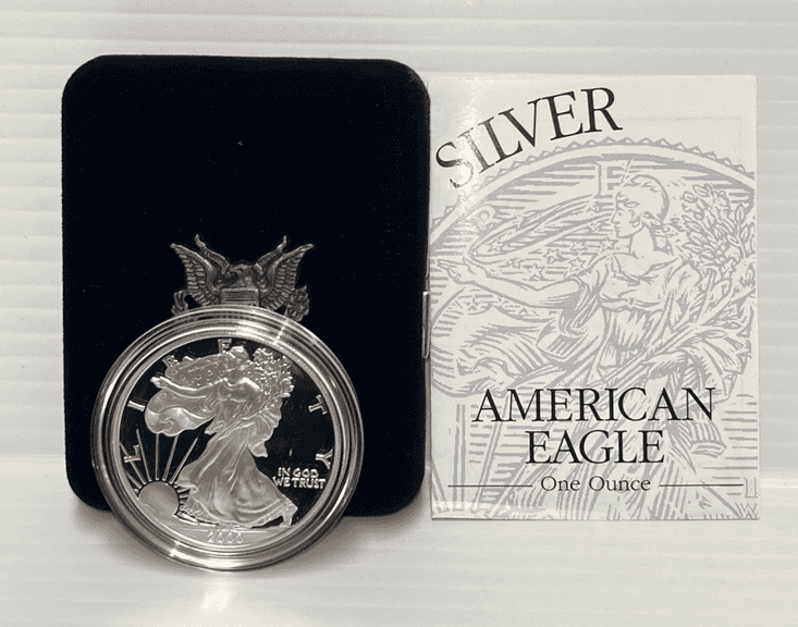 2000 American Eagle, comes in government packaging box and paper, great ...