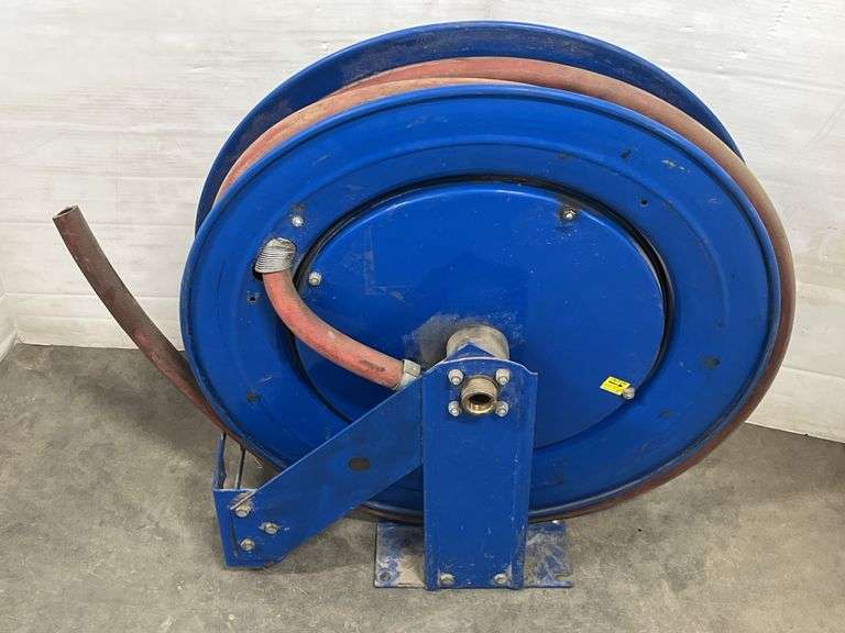 Cox hose reel, 24"H, inner reel- 13"Dia, and outer reel- 14 1/2"Dia ...