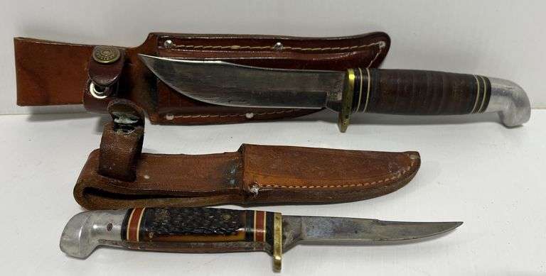 (2) Western Knives, includes: L-66, and Smaller Western, both with ...