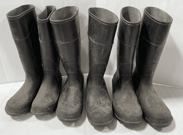 (3) Lacrosse rubber boots, include: 2- Size 11, and 1- Size 7 ...