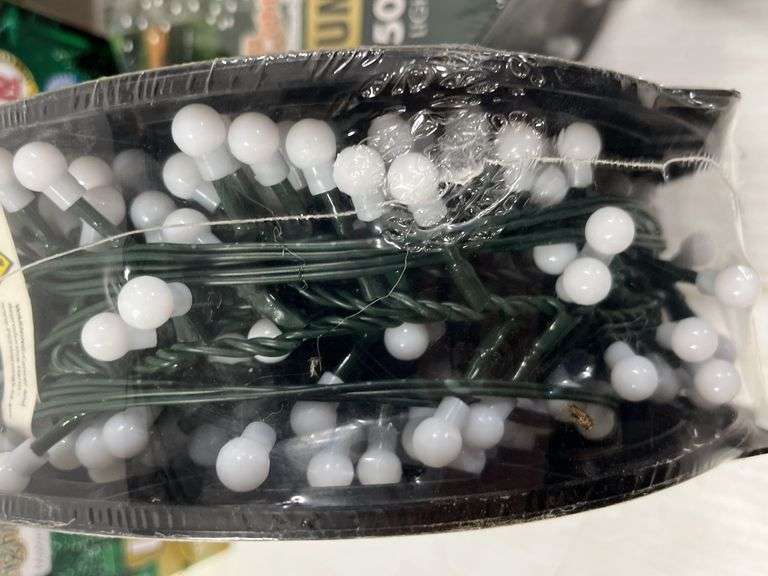 (5) Holiday Bright Lights twinkling cluster rice lights, warm white ...