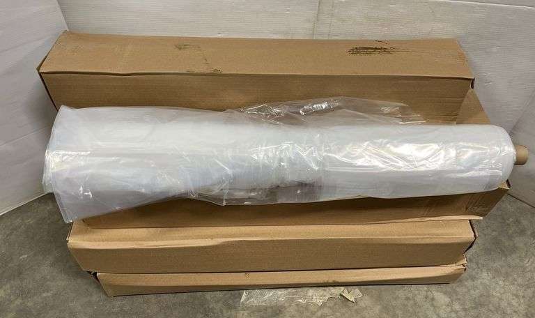 (7) Rolls of plastic, 20' x 100' - Albrecht Auction Service
