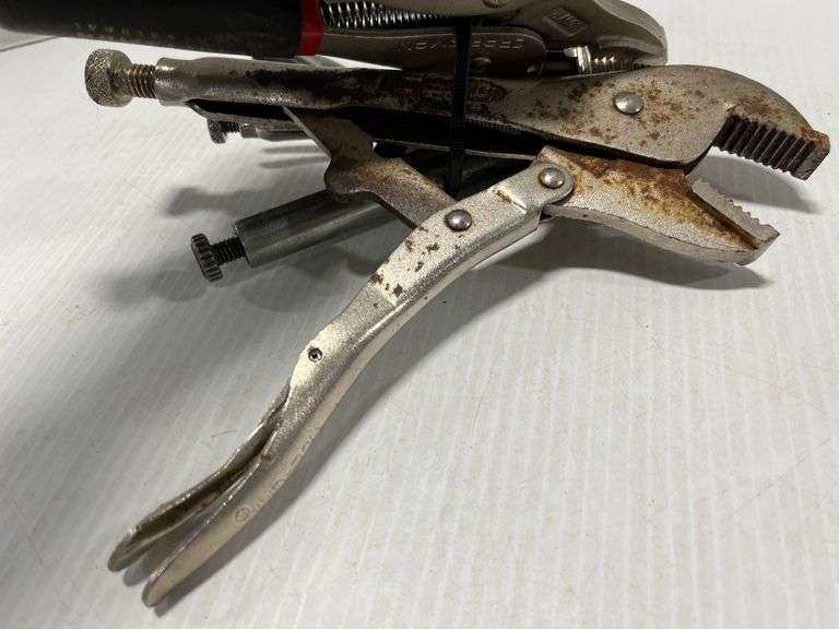 (4) Pairs of vise grips, includes: 1- Craftsman, and 1- Vise Grip ...