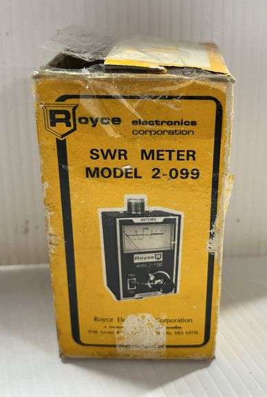SWR meter, model 2-099, made by Royce Electronics Corporation ...