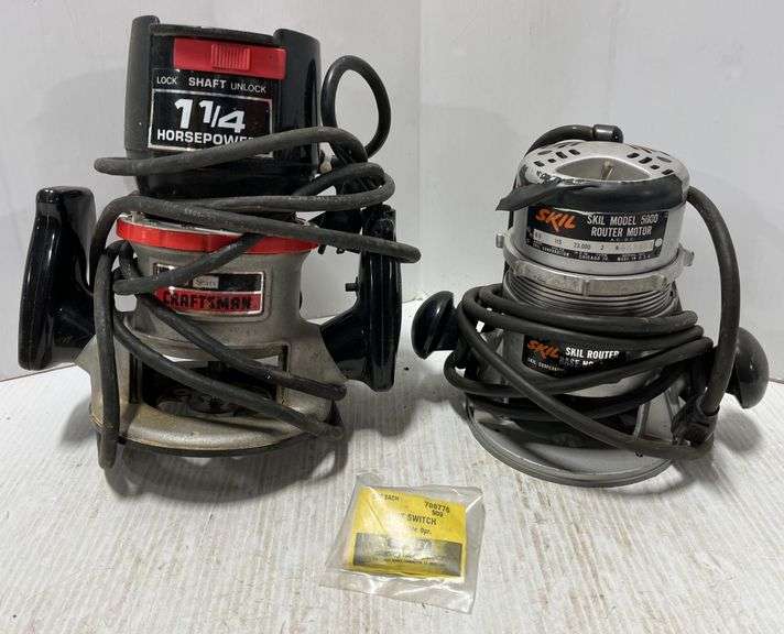 Craftsman and Skil Routers, looks good - Albrecht Auction Service