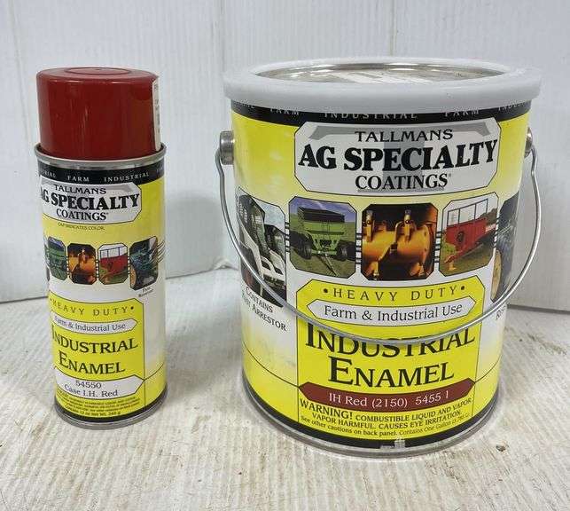 Red Farmall tractor paint, with 1-gallon pail and spray can, new ...