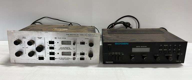 Advent Noise Reduction unit, Model No. 100; Bogen RM350D AM/FM receiver ...