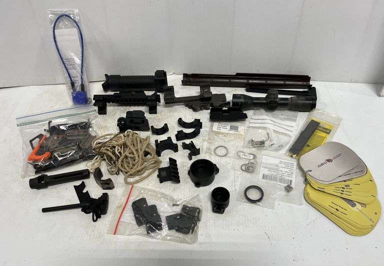 AR-15 gun parts and long gun related items, include: AIM Sports scope ...