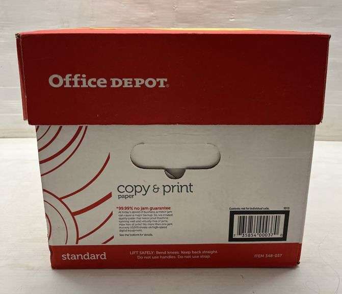 Office Depot and TruRed Copy/Print Paper, 92 bright, 20 lb., 8 1/2" x ...