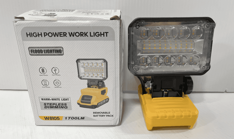 High Power work light, very bright 1700LM, has C-type charging, and is ...