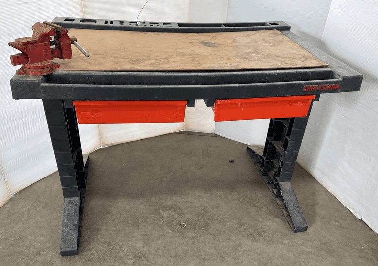 Craftsman workbench, 48"W x 30"D x 34"H, used - Albrecht Auction Service