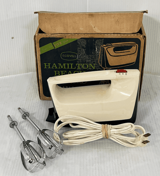 Older Hampton Beach mixer with original box, 1967 model 87, tested ...