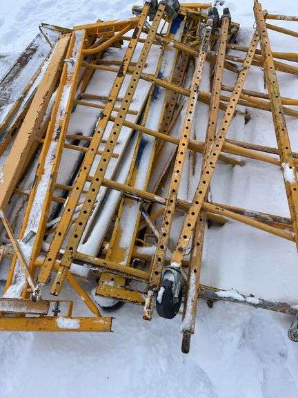 Bakers scaffolding, includes: (10) End pieces, (8) Cross members, and ...