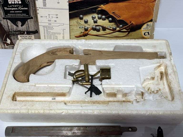Kentucky pistol kit, CVA, complete, box shows wear - Albrecht Auction ...