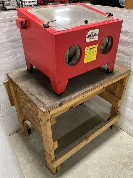 Sandblasting cabinet, comes with table, 23"W x 19"D x 18"H - Albrecht ...