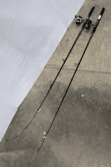 (2) Open-face fishing poles, rods, and reels, include: Ugly Stik GX2 ...