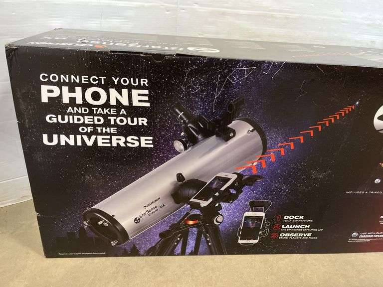 Celestron starsense explorer DK 130 AZ telescope and tripod smartphone ...