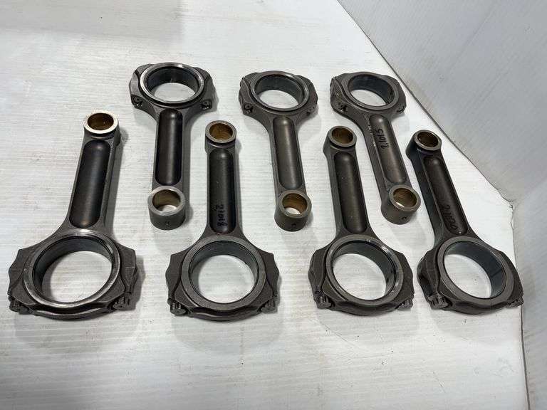 (7) Oliver Billet Rods, SBC, 6.125, some gashes - Albrecht Auction Service