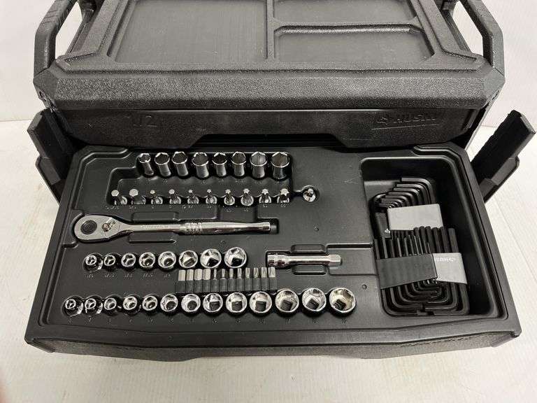 Husky 270-piece mechanics tool set, 1/4", 3/8" and 1/2" ratchet, deep ...