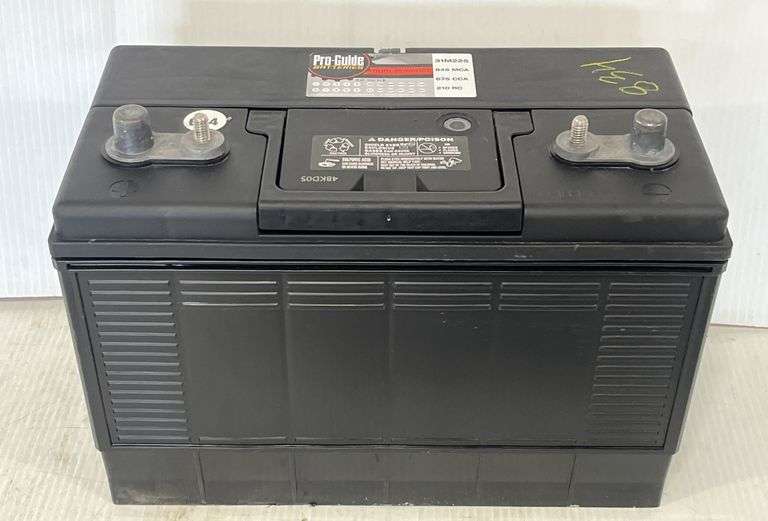 12V Marine Pro-Guide batteries deep cycle marine battery, fully charged ...