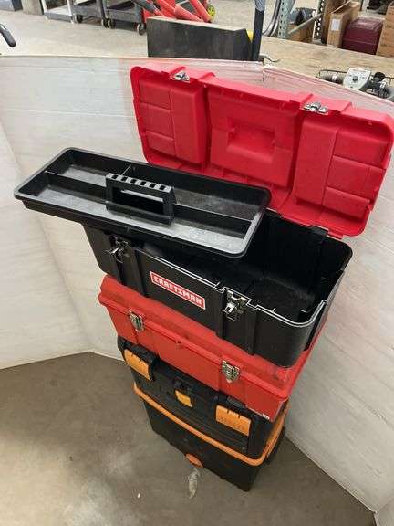(3) Tool boxes with tools, up to 19"W x 24"H - Albrecht Auction Service