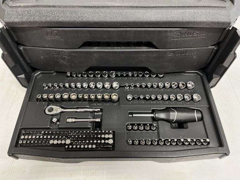 Husky 270-piece mechanics tool set, 1/4", 3/8" and 1/2" ratchet, deep ...