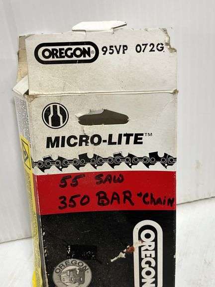 (2) Oregon chains, includes: One- 16", and One- 18", 95VP 072G and 72LG ...