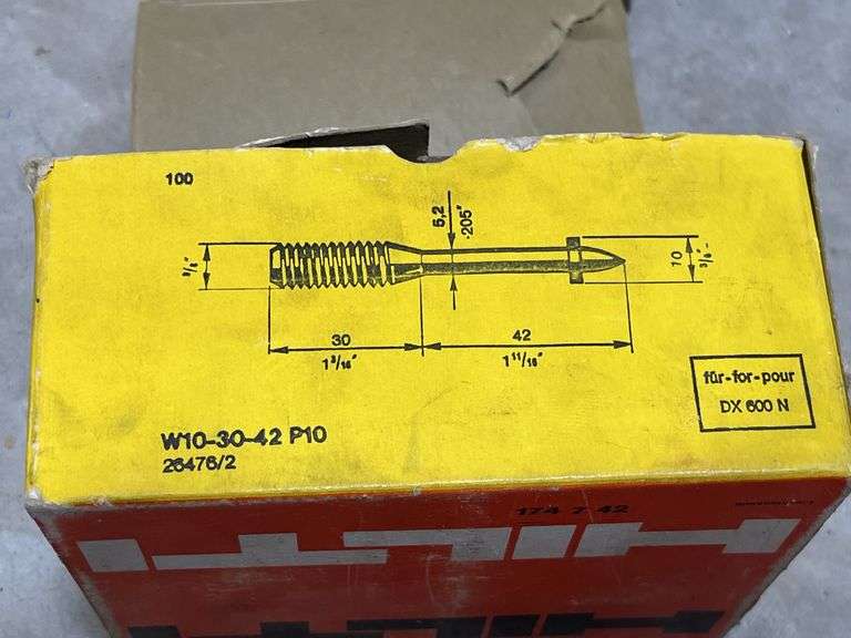 HILTI Powder Actuated Loads yellow and red, nails and rounds included ...
