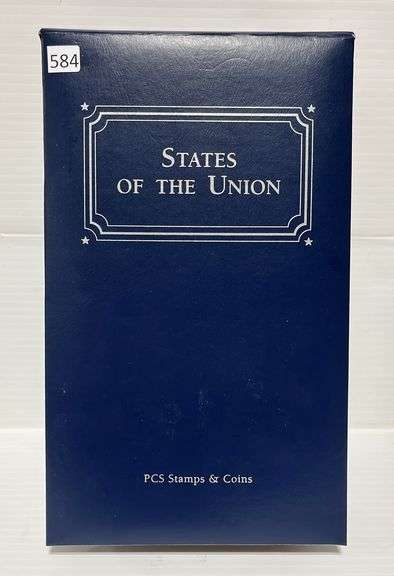 PCS Stamps and coins, States of the Union Binder contains (21 ...