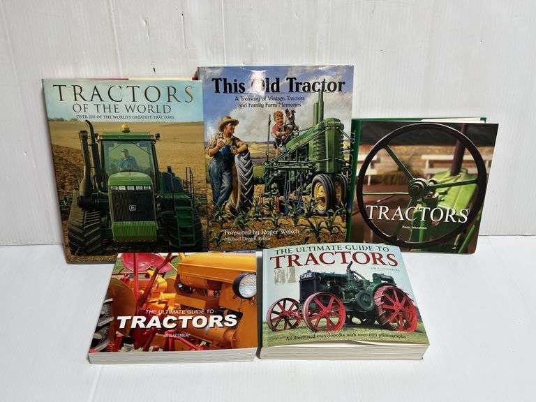 (5) Tractor Books, includes: "This Old Tractor", "Tractors of the World ...