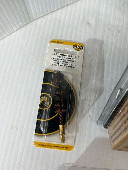 Various Muzzleloader Accessories with Ammo Box, Includes: (4) Boxes of ...