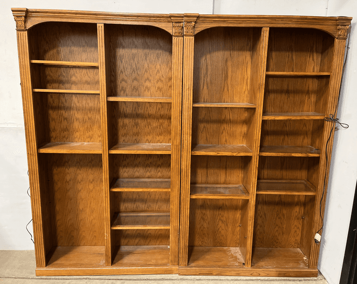 Very large wall unit bookshelf, 48"W x 13"D x 84"H, solid - Albrecht ...