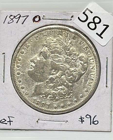 1897-O Morgan, key date, high grade, EF - Albrecht Auction Service